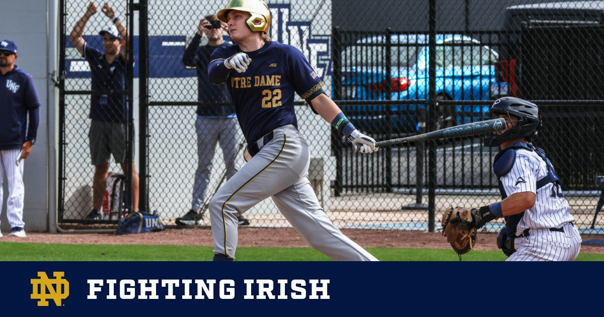 Irish Split Twinbill, Win Series Against Ospreys – Notre Dame Fighting ...