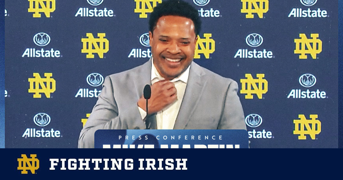 Mike Martin Introductory Press Conference (3.6.25) | Notre Dame ...