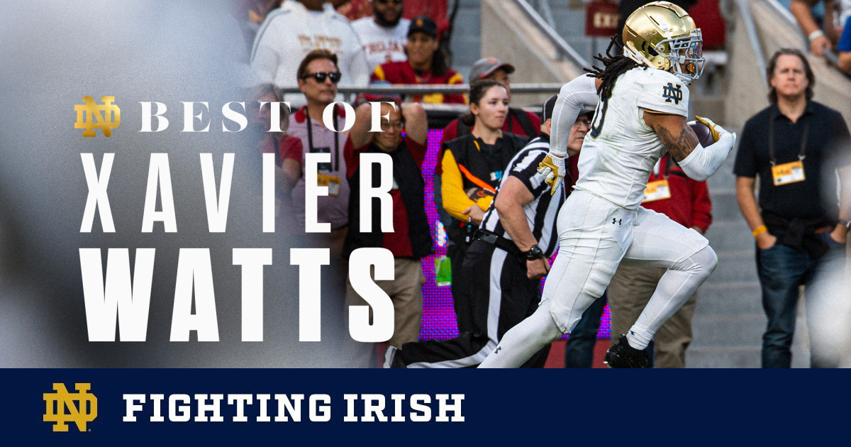 The Best of Xavier Watts – Notre Dame Fighting Irish – Official ...