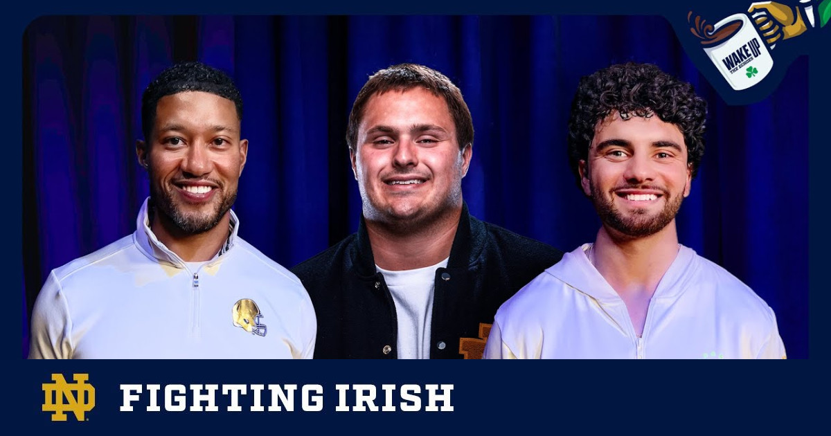 Billy Schrauth Joins the Set | Wake Up the Echoes – Notre Dame Fighting ...