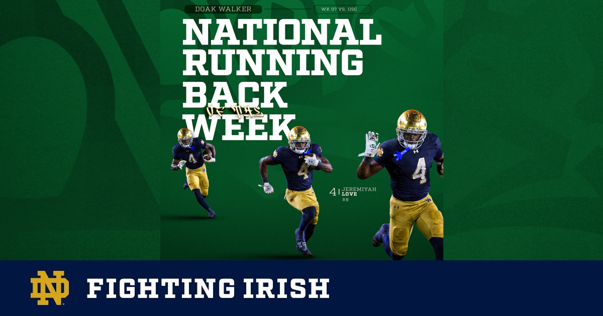 Love Selected as Doak Walker National Running Back of the Week