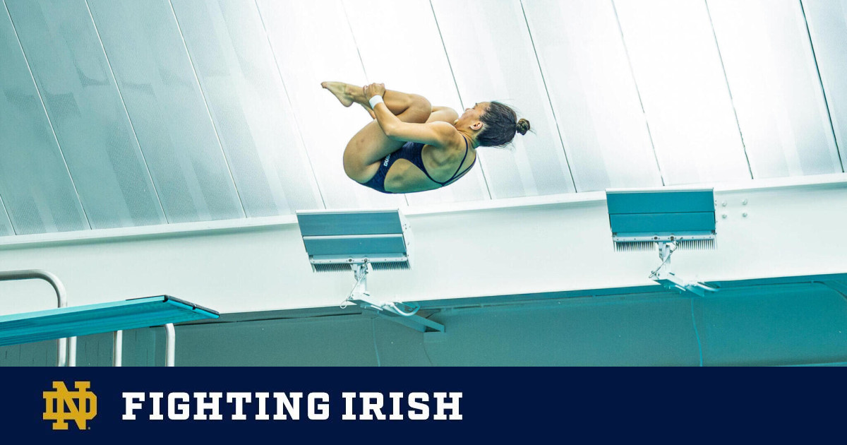 Courtney Earns ACC Diver Of The Week Honors – Notre Dame Fighting Irish ...