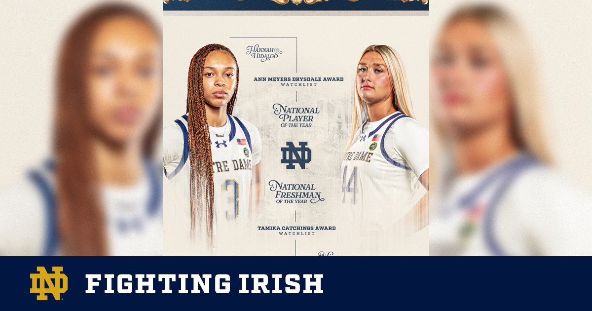Macy And Hidalgo Named To National Award Watch Lists – Notre Dame ...