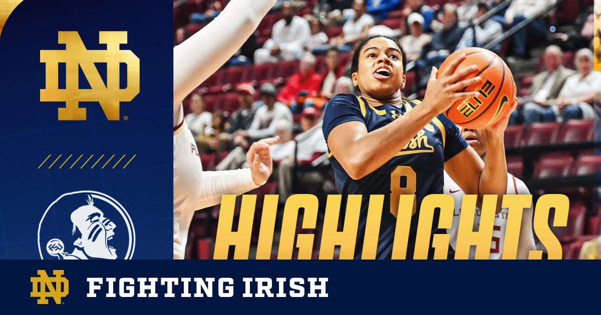 No. 18 Irish Blow By Seminoles In ACC Opener | Highlights vs FSU ...