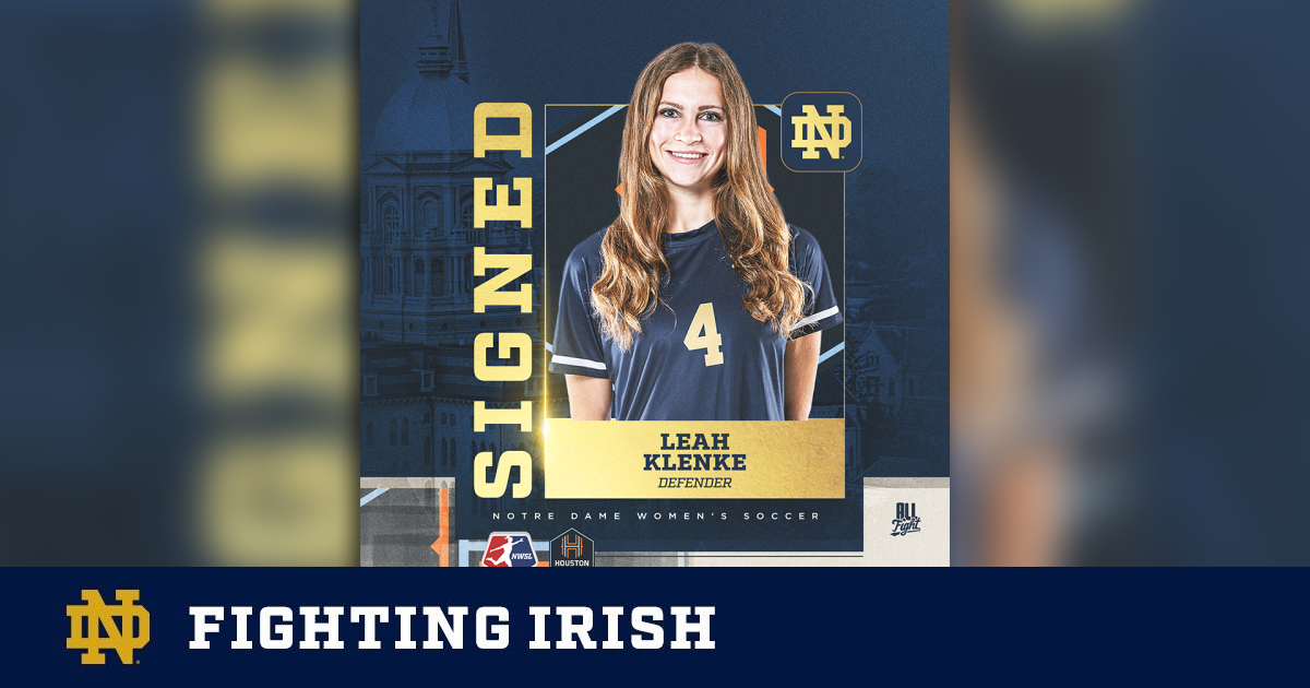 Leah Klenke Signs With Houston Dash – Notre Dame Fighting Irish ...