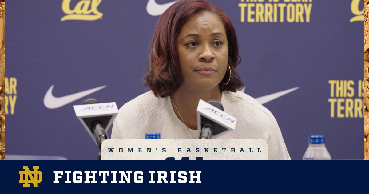 Notre Dame Women’s Basketball at California | Postgame Press Conference ...