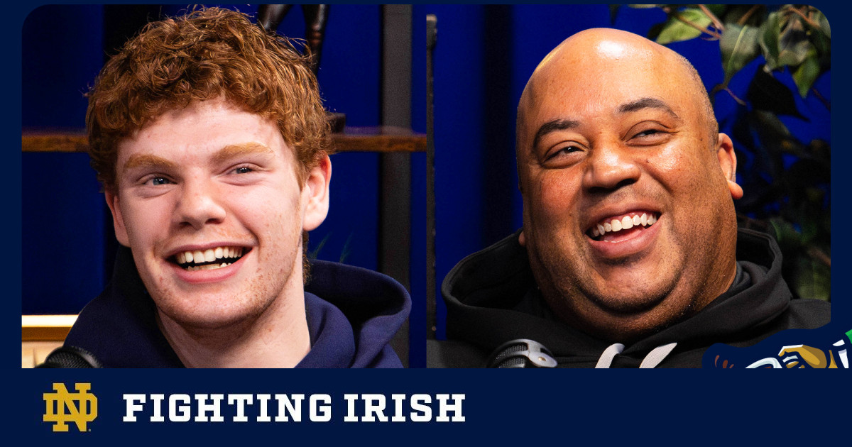 Ryder Frost Joins the Set | Wake Up the Echoes – Notre Dame Fighting ...