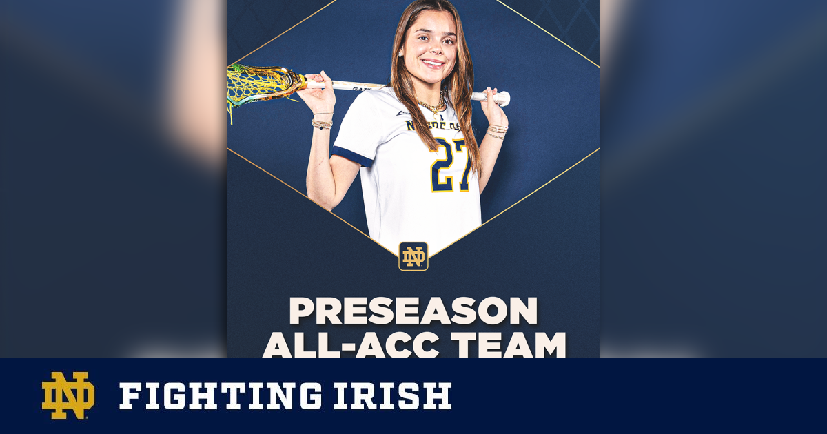 Rassas Receives Preseason All-ACC Honors – Notre Dame Fighting Irish ...