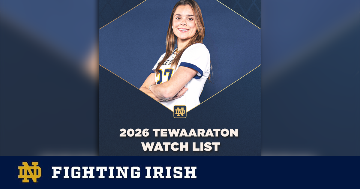 Rassas Named To 2026 Tewaaraton Watch List – Notre Dame Fighting Irish ...
