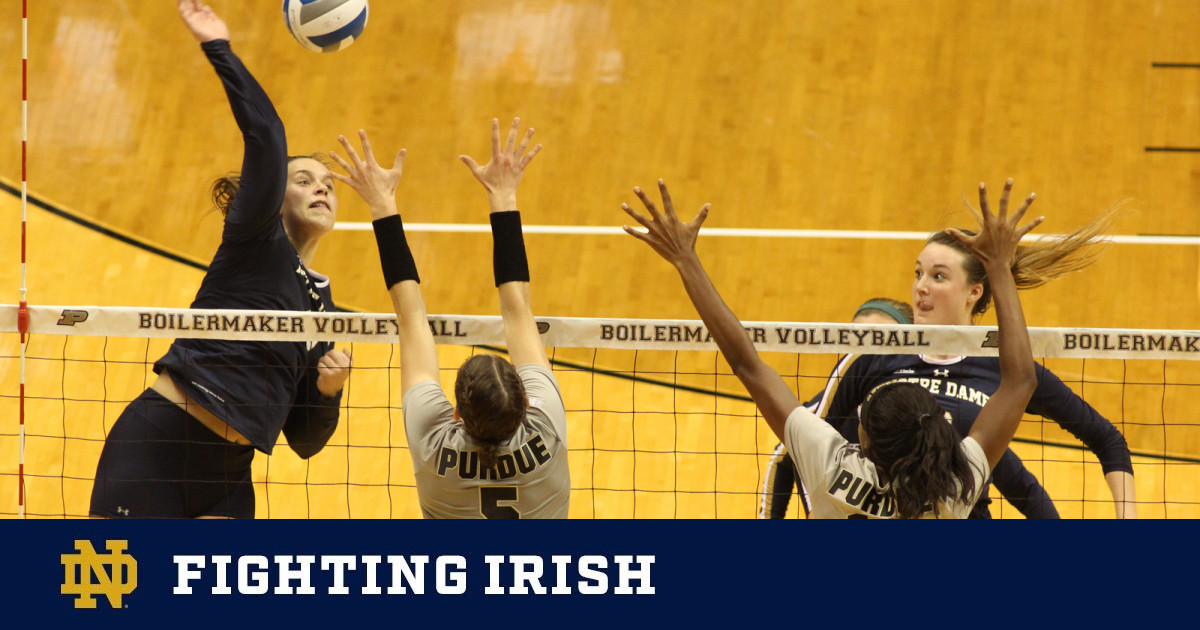 Volleyball Hits The Road For Final Time In 2014 – Notre Dame Fighting ...