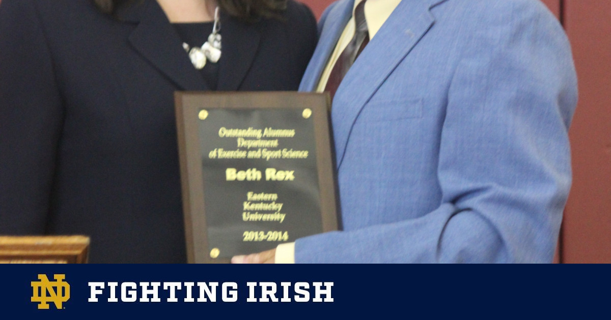 Beth Rex Honored By Eastern Kentucky University – Notre Dame Fighting ...