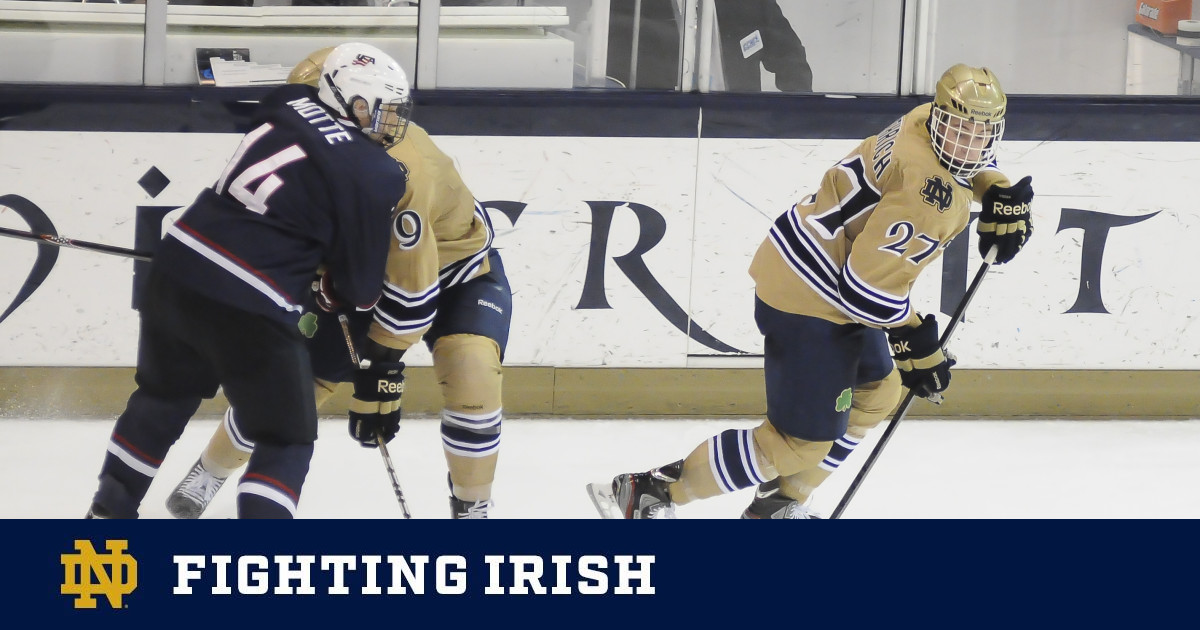 Irish Win CCHA Title With A 3-1 Win Over Michigan – Notre Dame Fighting ...