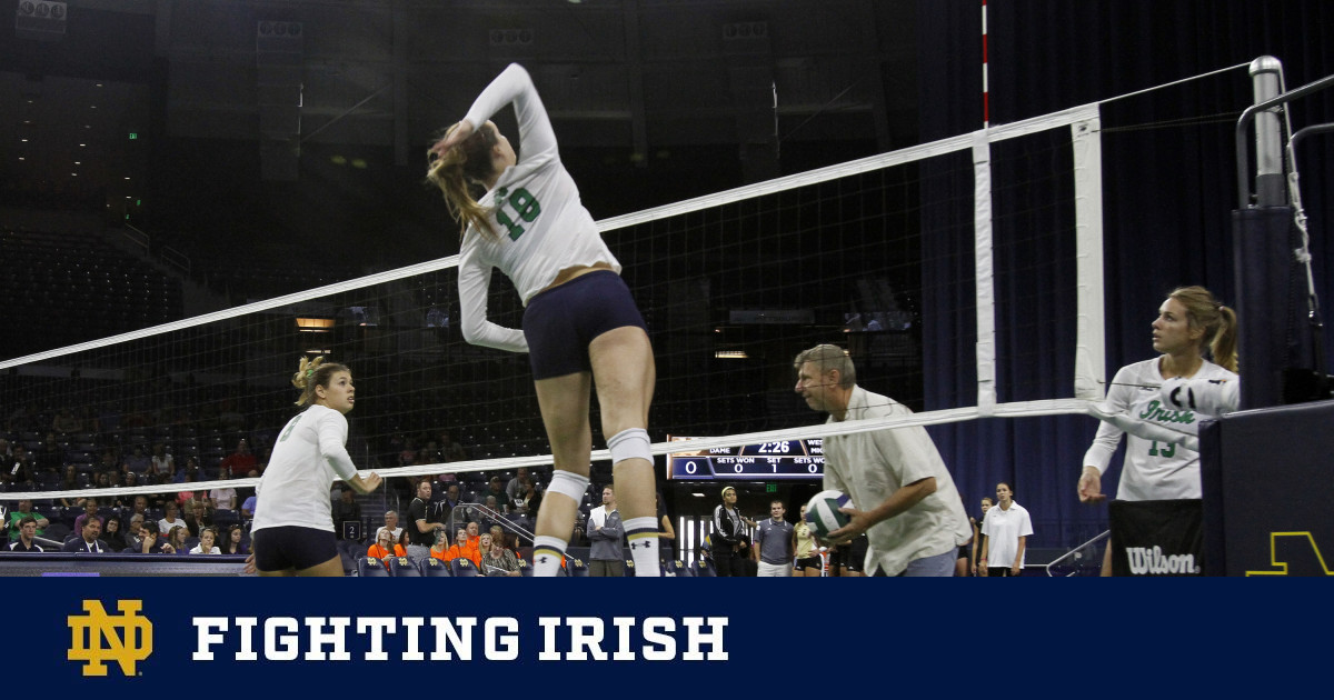 No. 25 Duke Holds Off Irish Volleyball, 3-1 – Notre Dame Fighting Irish ...