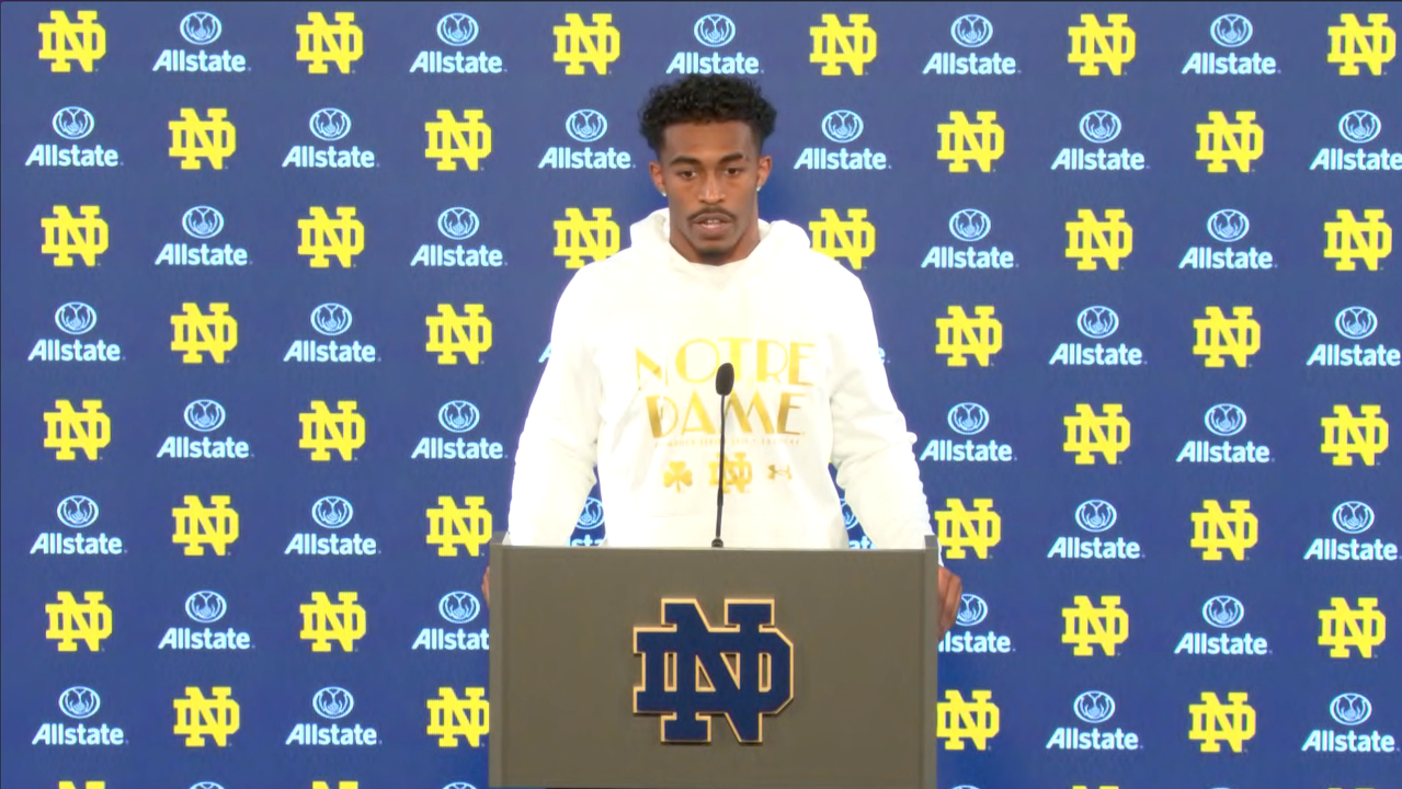 @NDFootball | Stanford Postgame Press Conference – Houston Griffith ...
