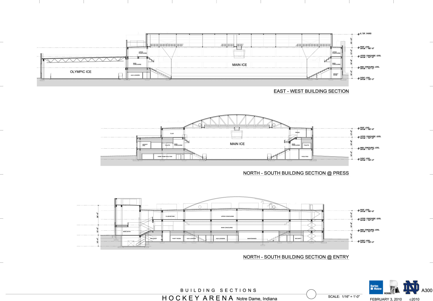 Compton Family Ice Arena Architectural Renderings – Notre Dame Fighting ...