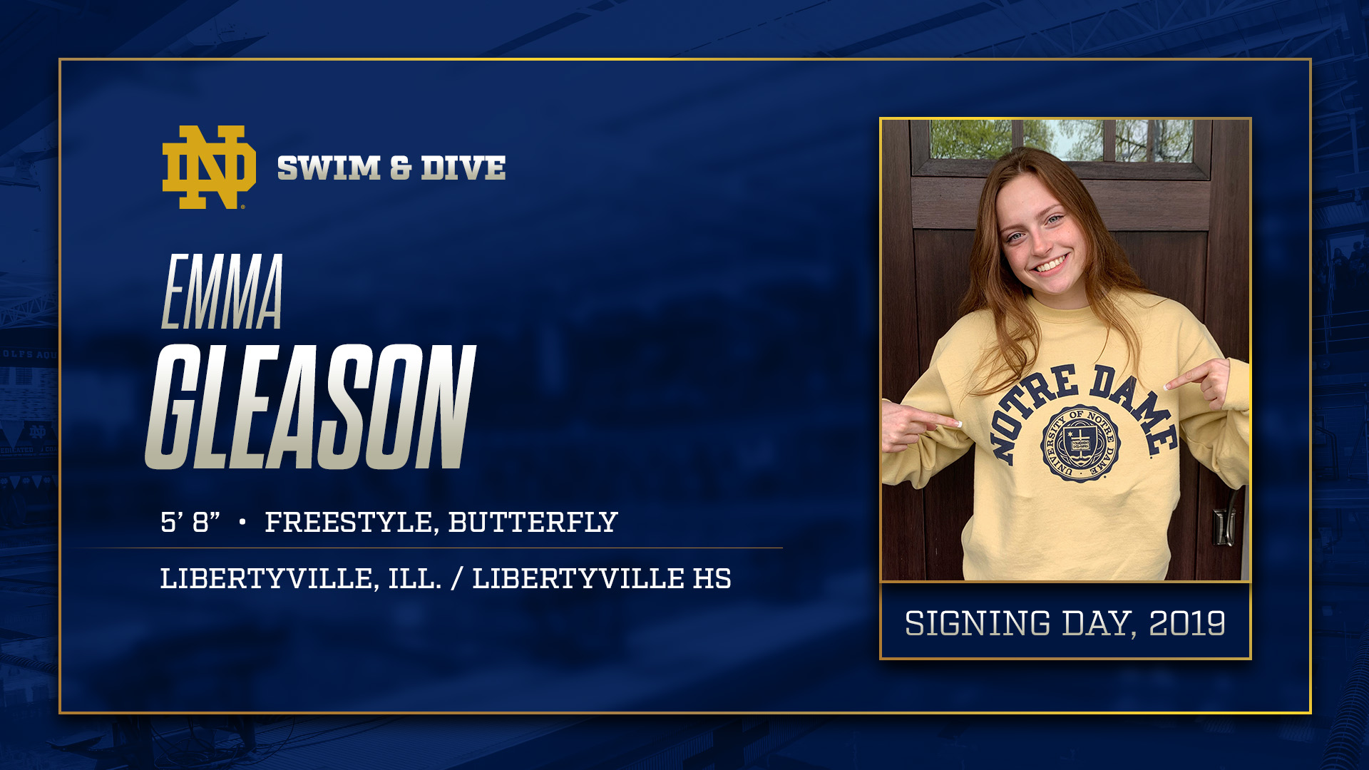 Notre Dame Swim & Dive Announces Signees