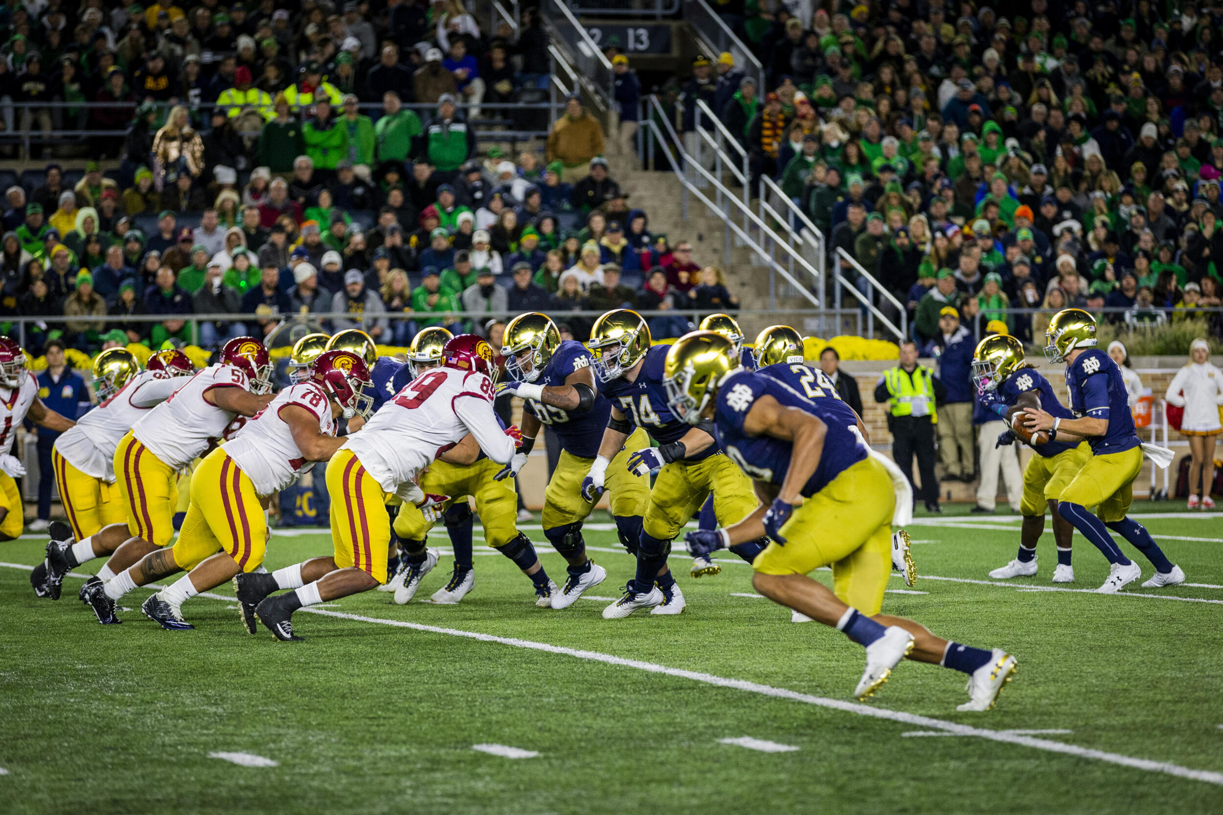 #9 IRISH RUSH PAST SOUTHERN CAL 30-27 – Notre Dame Fighting Irish ...